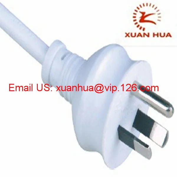 Australia Power Cord With Round Earth Pin Australian Plug With Round ...