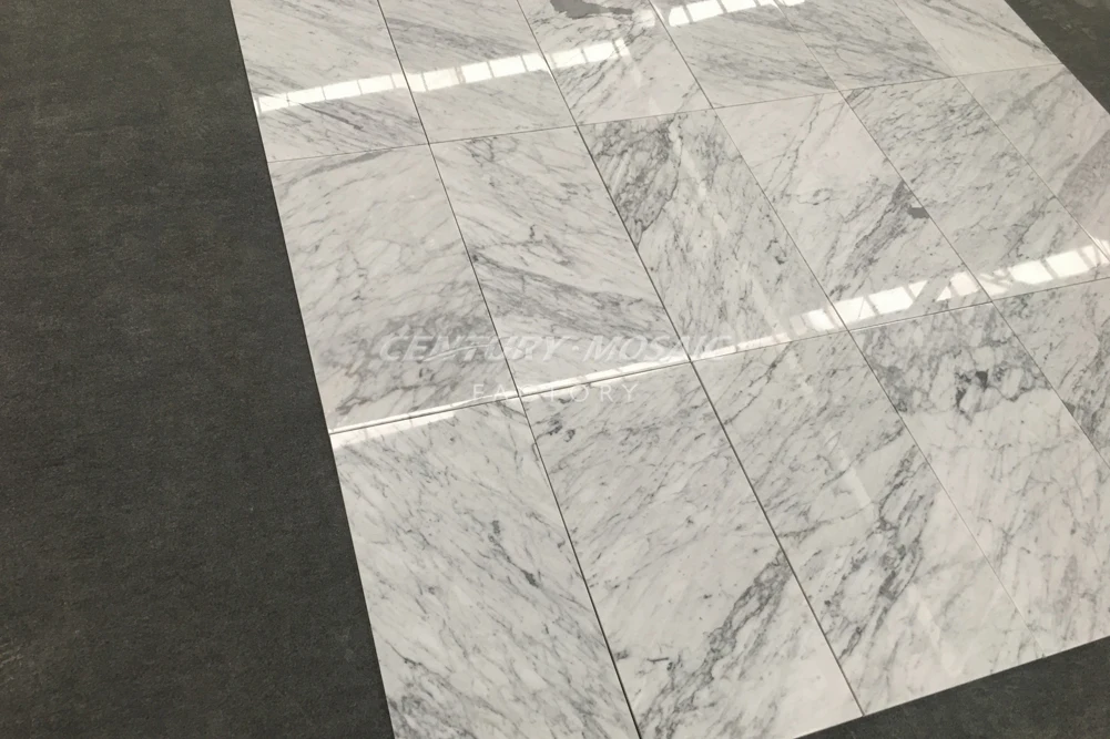 Class A White Carrara Marble Tile - Durable & Stylish