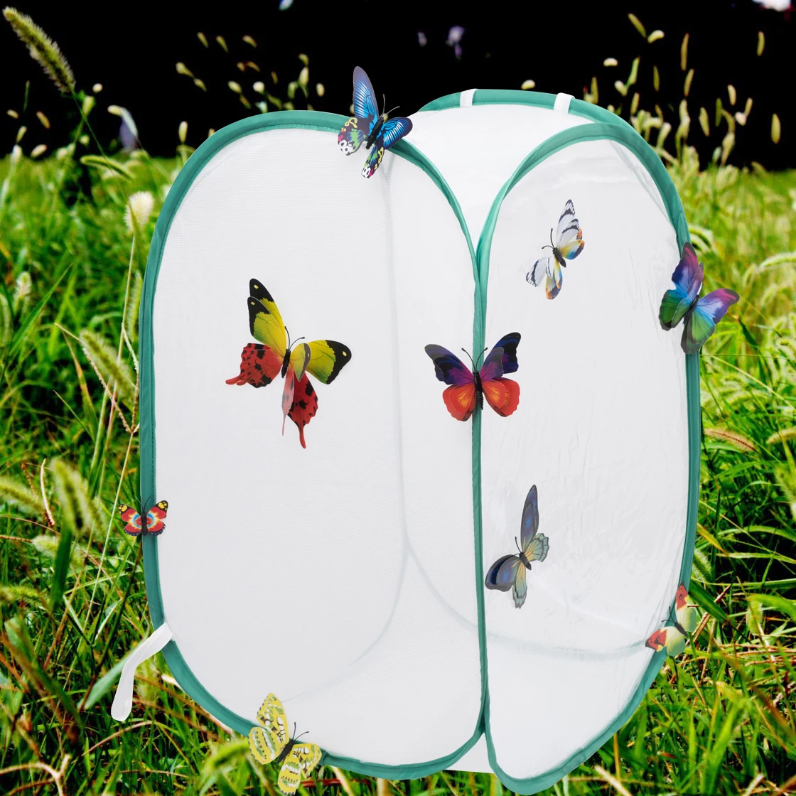 Mesh Steel Wires Collapsible Pop-up Reptile Terrarium Insect Cage ...