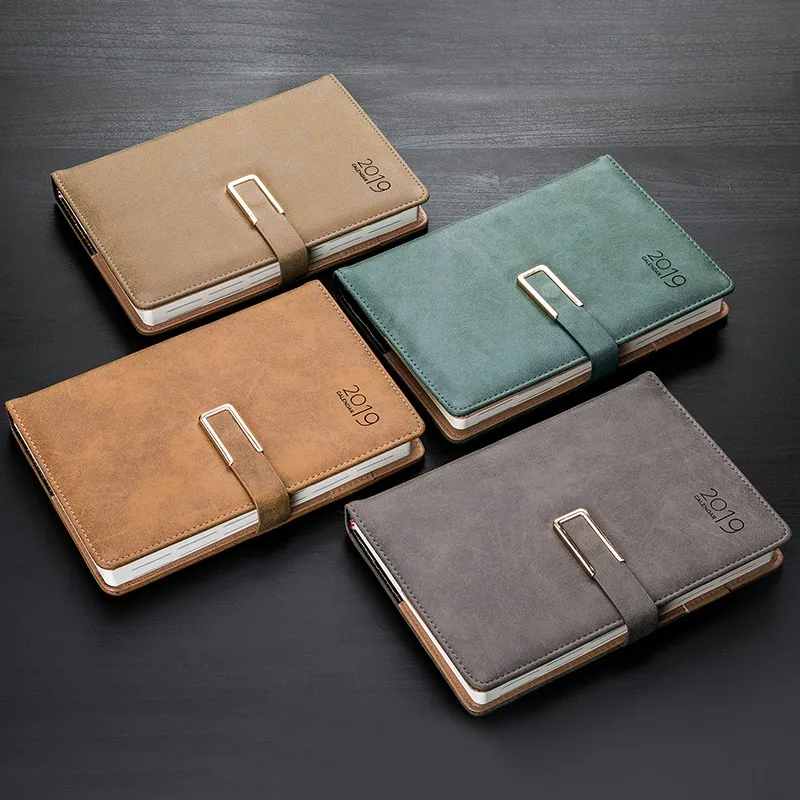 Custom Soft Cover Pu Leather Agenda Diary 2018 2019 Ring Binder Loose ...