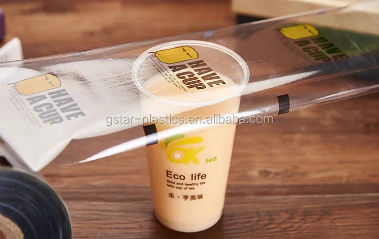 16oz 500ml Custom Printed Bubble Tea Cup Disposable Injection Pp Cups ...