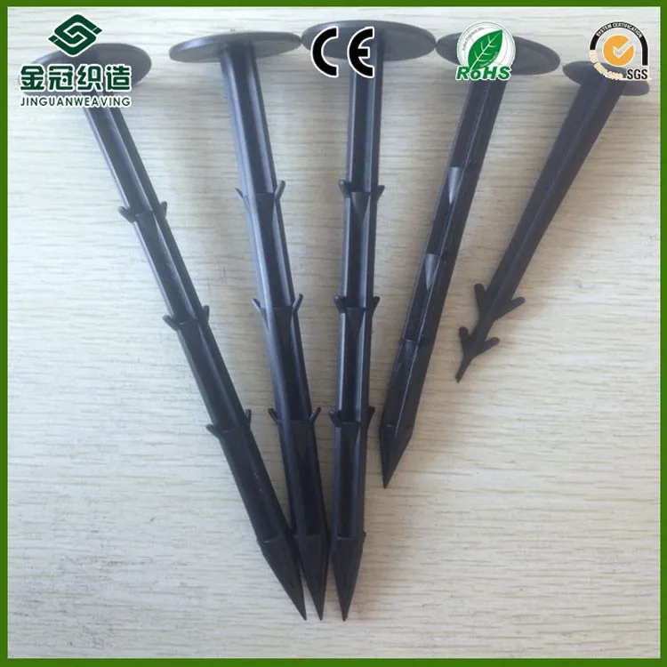 Black Color 16cm Plastic Ground Peg Nails - Buy Black Color 16 Cm ...