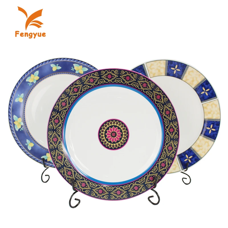 Middle East Style Royal Personalized Porcelain Flat Plate For ...