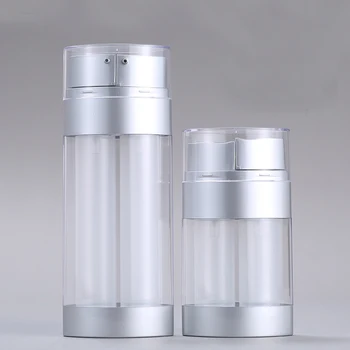 15mlx2 30mlx2 Clear Plastic Dual Chamber Airless Pump Bottle For ...