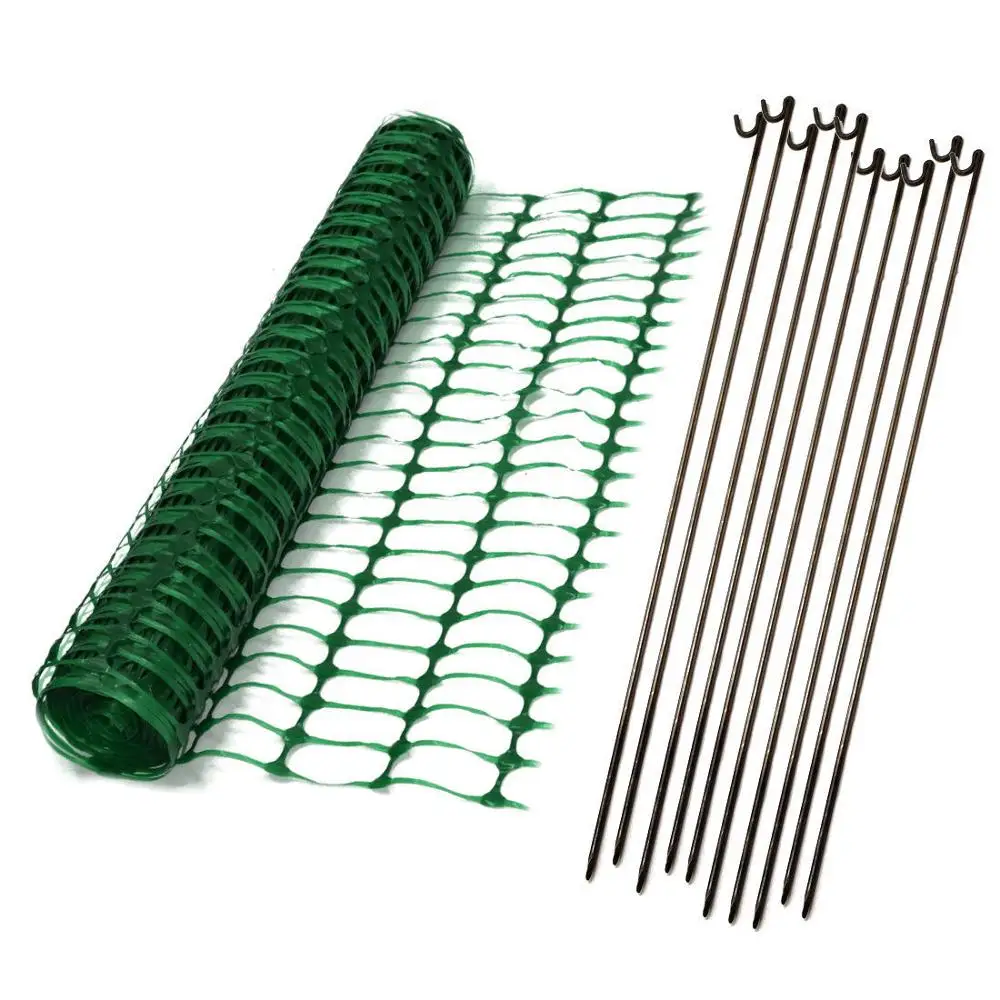 Green Barrier Mesh Fencing Plastic Safety Site Temporary Fence And ...