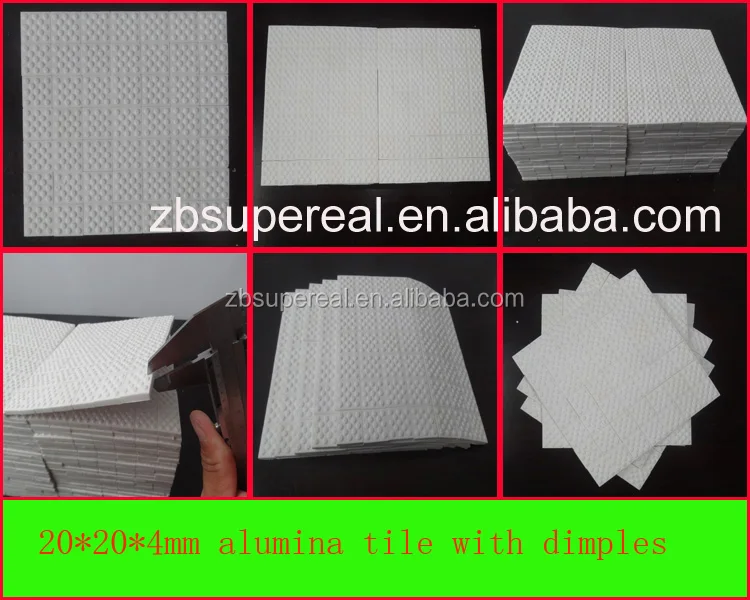 Alumina Ceramic Dimple Tile With Groove Back For Ceramic Pulley Lagging ...