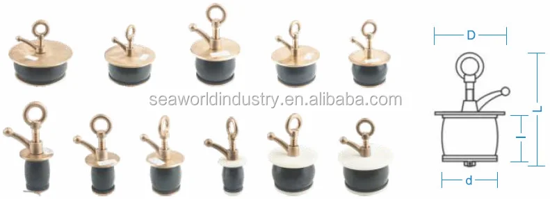 Impa 232481 Deck Brass Scupper Plugs For Marine Use - Buy Scupper Plug ...