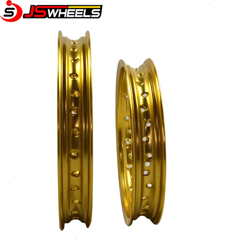 19 Inch Motorcycle Spoked Wheels with Gold Color - JS WHEELS