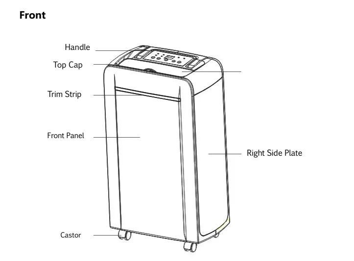 Portable and Adjustable Humidity Fire Machine Home Dehumidifier