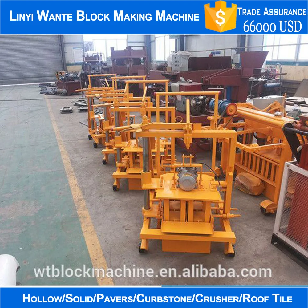 Low Price Small Moveable Manual Hollow Block Making Machine Qt40-3c ...
