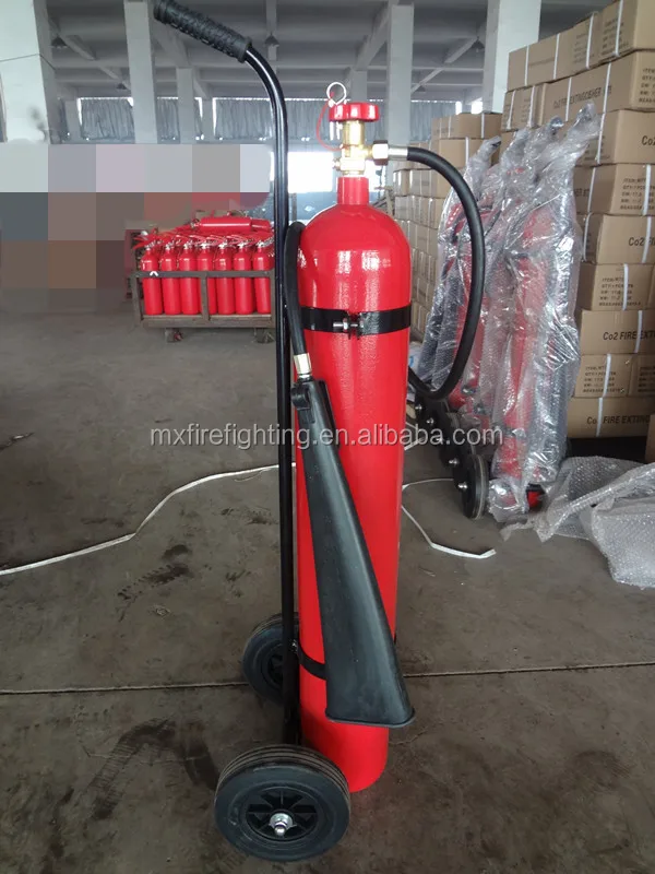 hot sale manufacturer 9kg 10kg 12kg trolley wheeled CO2 fire extinguisher| Alibaba.com