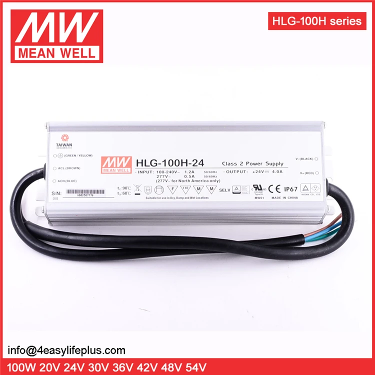 100w 24v 4a Variable Meanwell Led Power Supply Waterproof Ip65 Led ...