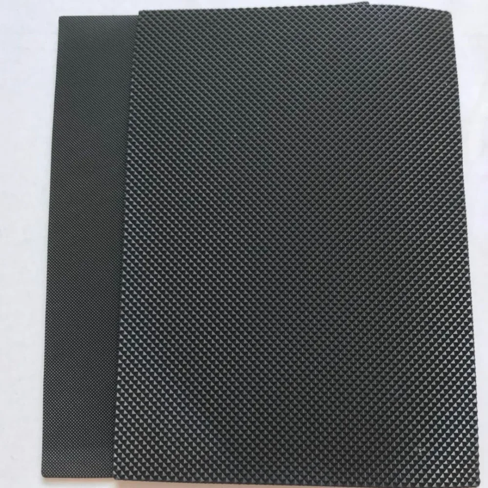 Thin Black Big & Small Diamond Slipper Rubber Sheet / Matting Roll ...