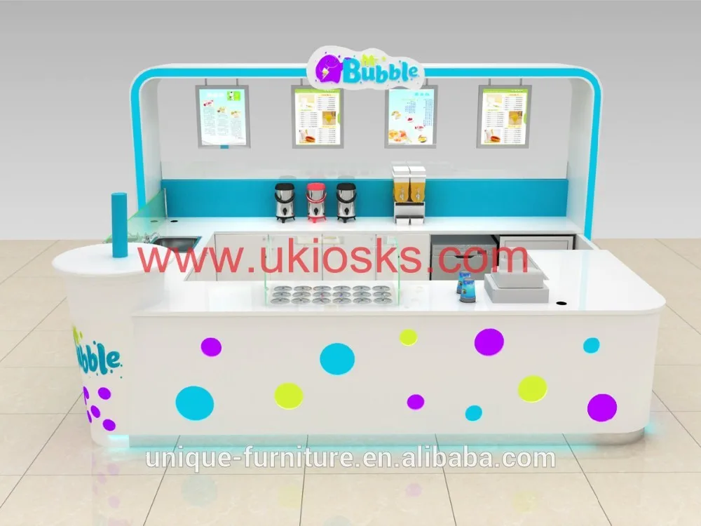 Attractive Boba Bubble Tea Kiosk Counter Furniture Booth - Buy Bubble ...