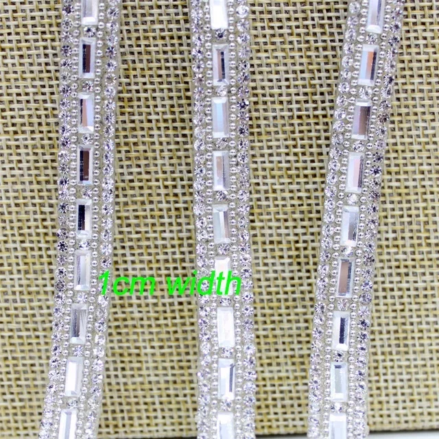 Chain Trim for Clothing - Elegant Glass Beaded Rhinestones
