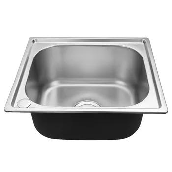 4539 Handmade Custom Size Aluminum Single Bowl 201 Stainless Steel ...