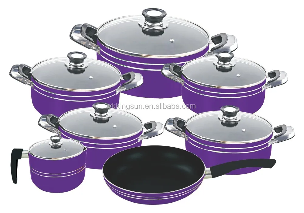 Hot Sell With High Quality 13pcs Aluminium Cookware Set /cooking Pot ...