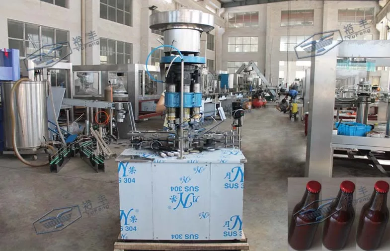 Automatic Beer Bottle Capper / Crown Cap Pressing Machine - Buy Beer ...