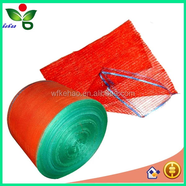 Pe Plastic Raschel Net Mesh Bag Roll Packing Vegetables Fruits - Buy ...