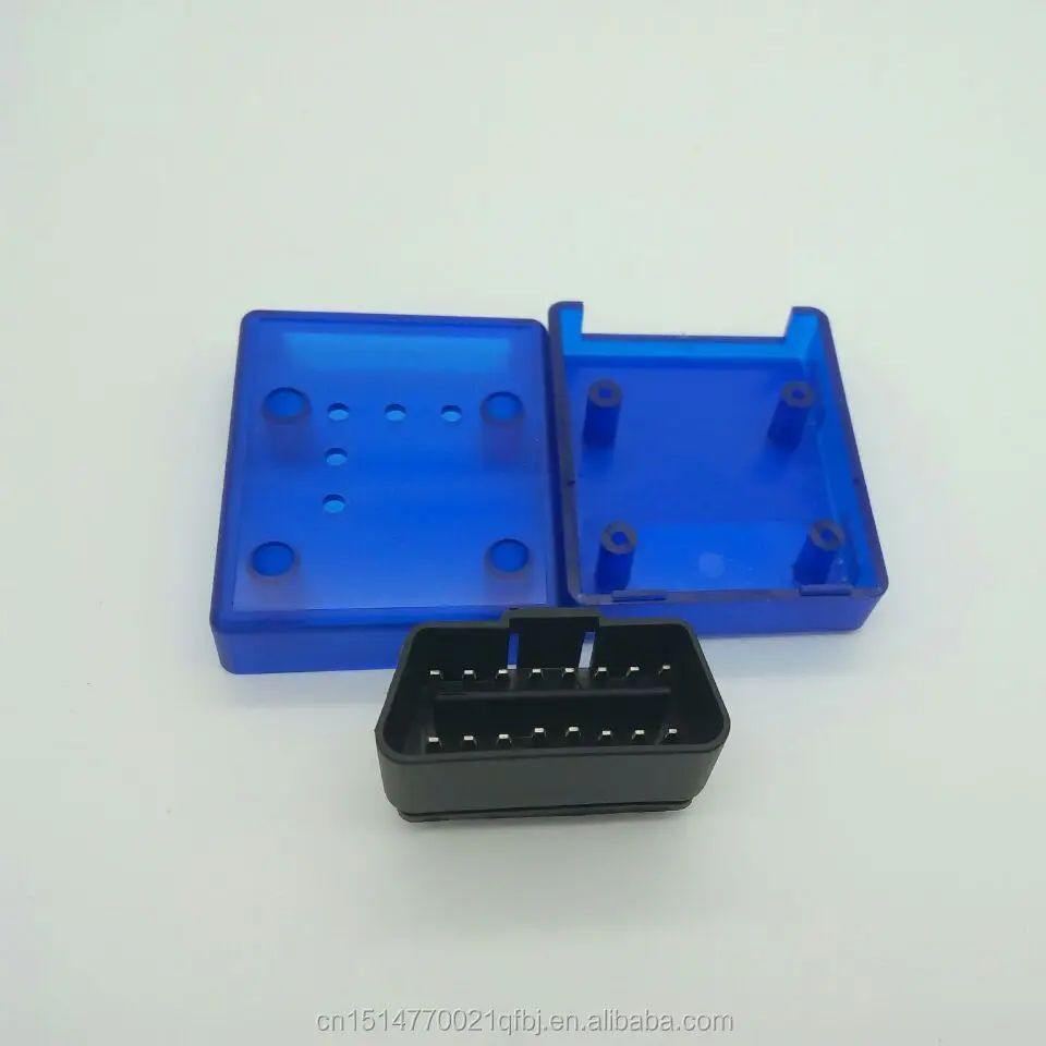 Obd2 Obdii Connector Obd2 Male Connector Plug Socket Obd 2 Blue Cover ...