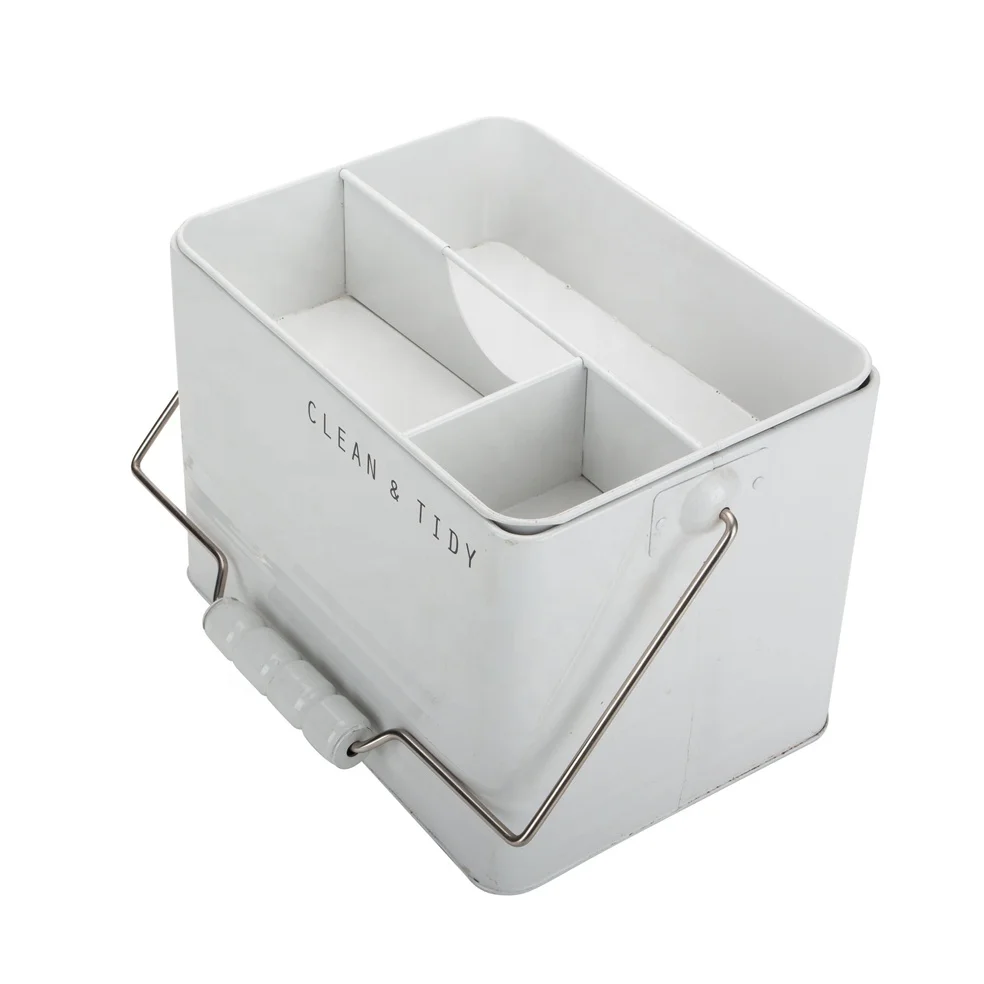 Home Storing Transporting Housekeeper Galvanized Steel Metal Cleaning ...
