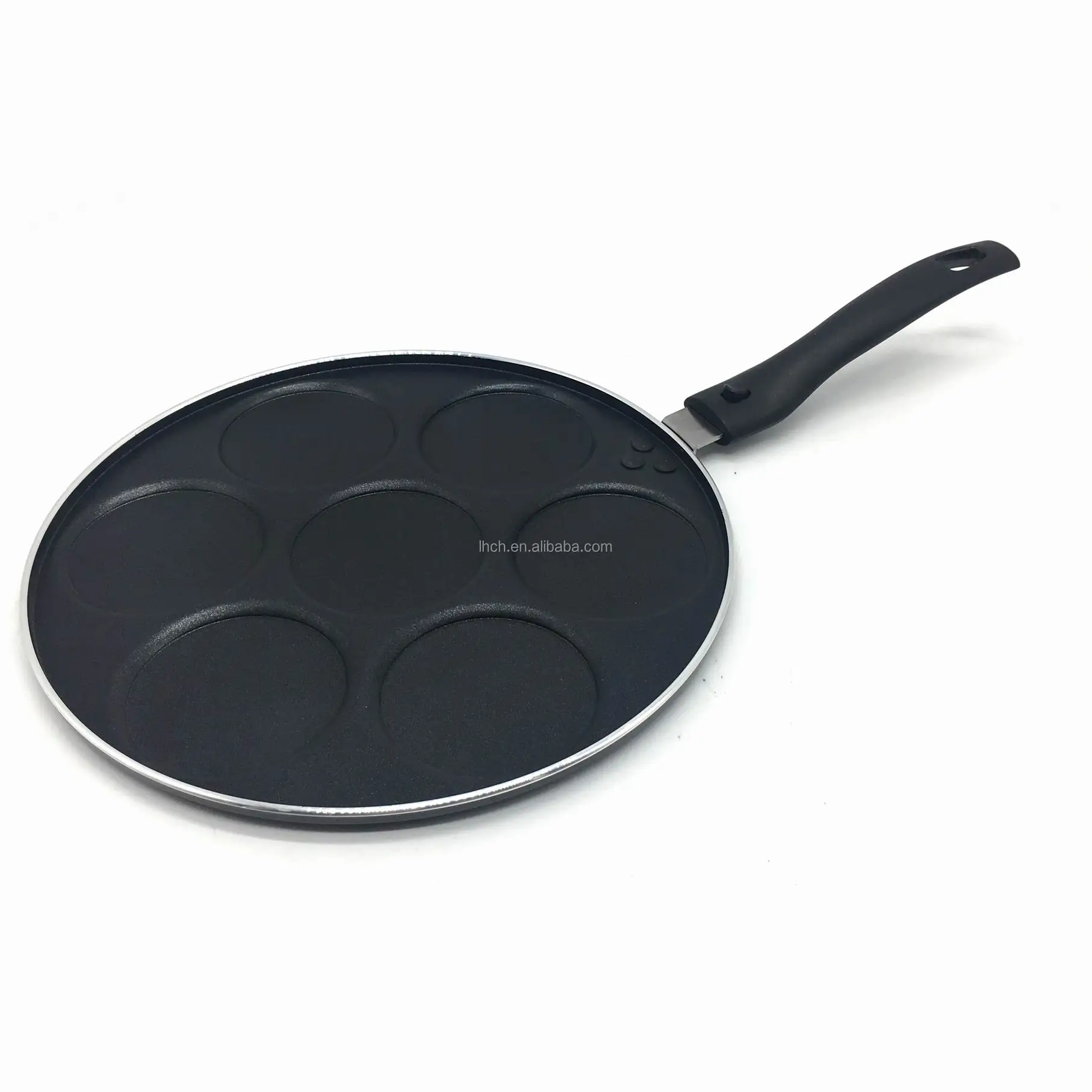 7 Cups Press Aluminum Blinis Pan With Non-stick Coating Detachable ...