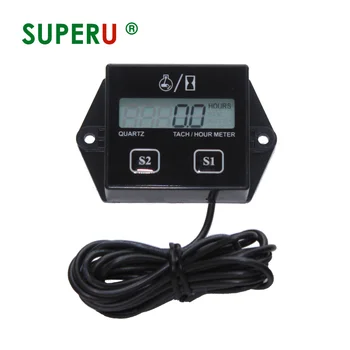 Superu Replaceable Battery Digital Inductive Tacho Hour Meter Engine ...