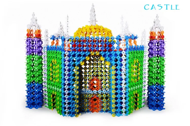 660pcs Snow Flower Toy Outdoor Building Blocks Plastic Children ...