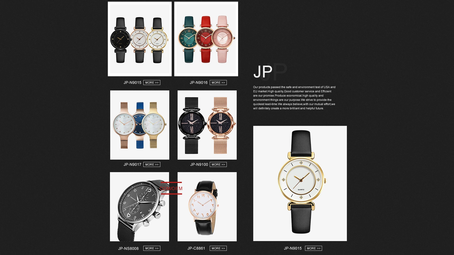 Shenzhen JP Time Co., Ltd. - Alloy Watch, Stainless Steel Watch