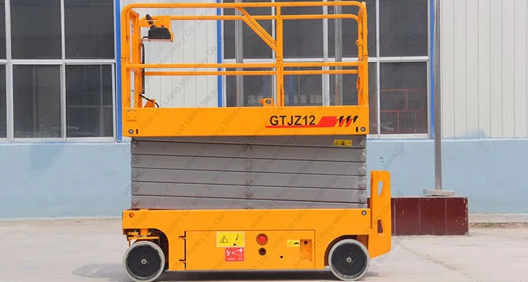 Self Propelled Battery Powered Hydrolic Lift Electric Man Lifter - Buy ...