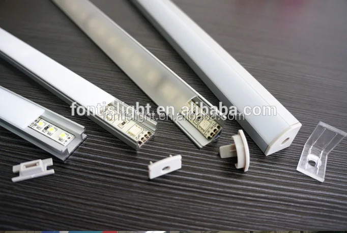 Alp006 16*16mm Aluminum Corner Led Profile With Pmma Opal Matte ...