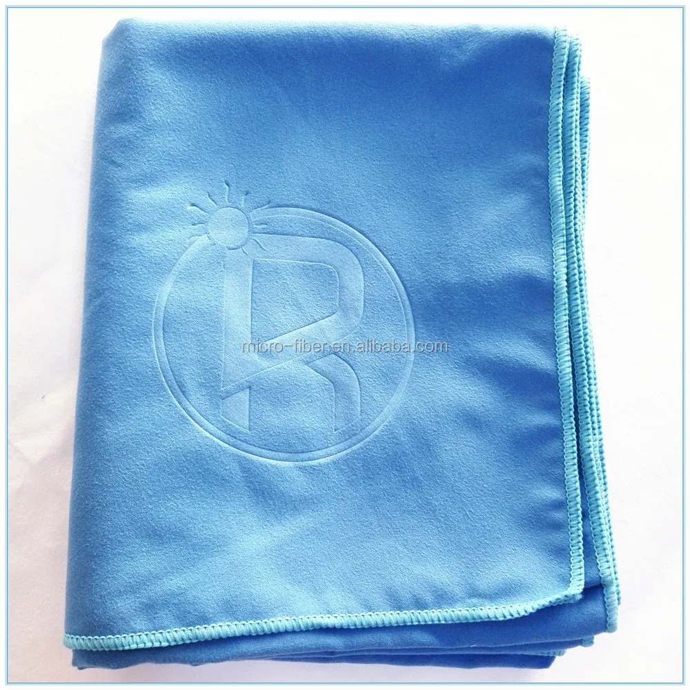 Custom Embossed Logo Microfiber Towel For Gym/sport - Buy Custom ...
