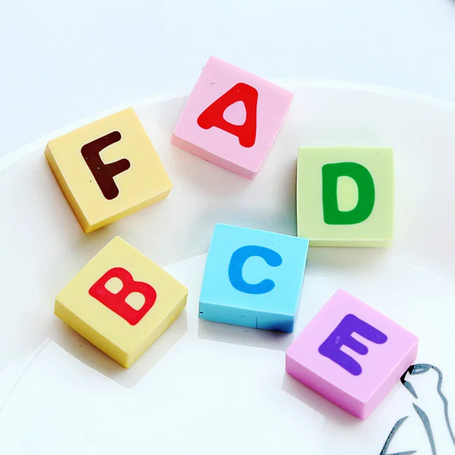Best Price Alphabet Shaped Tpr Rubber Eraser Customized Color For Kids ...