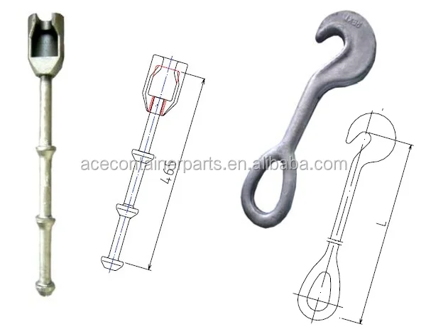 Container Operating Rod Container Lashing Rod Equipment With Gl ...