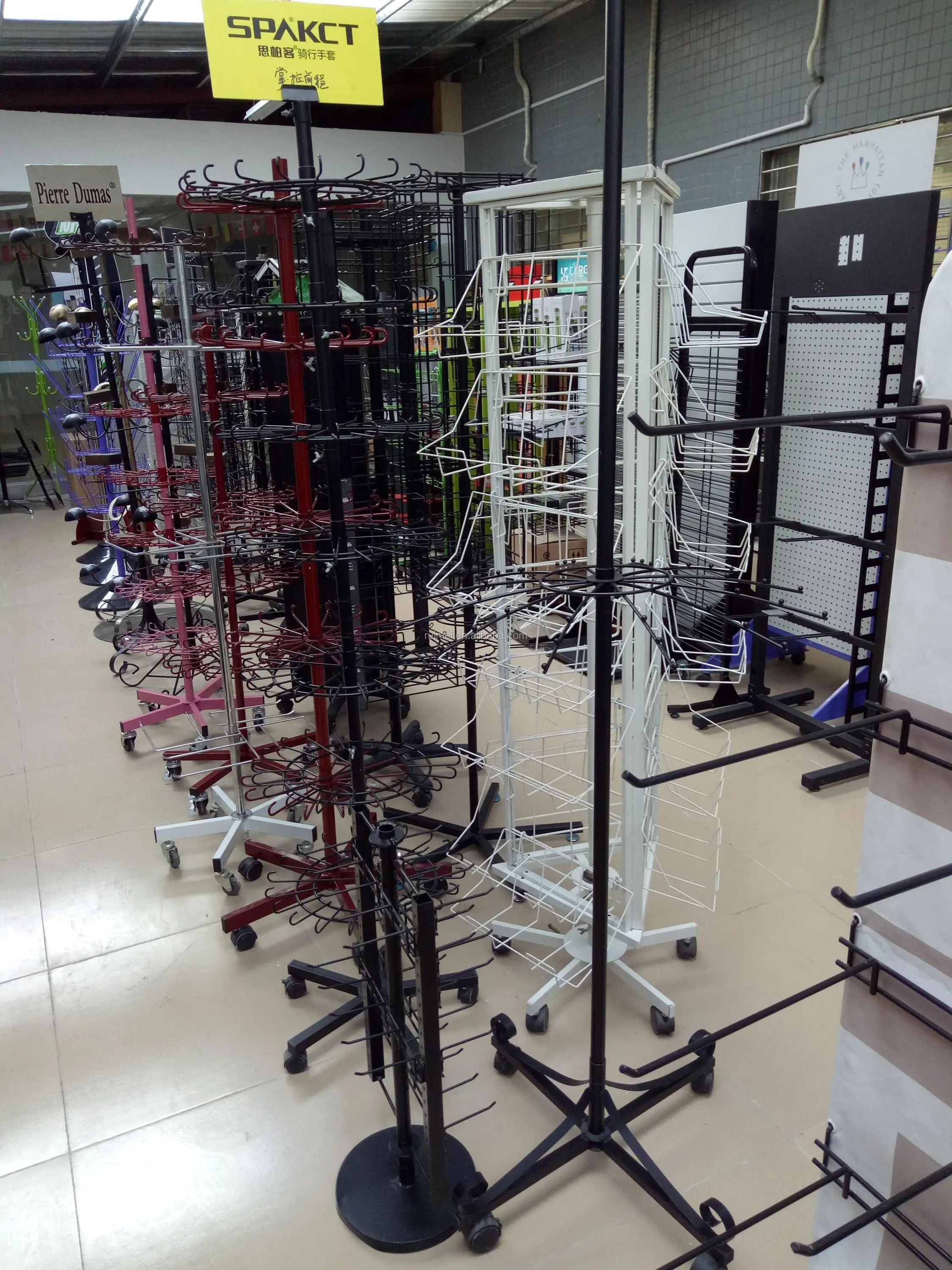 Floor Rotating Metal Potato Chip Clips Strips Snacks Display Rack Clip ...