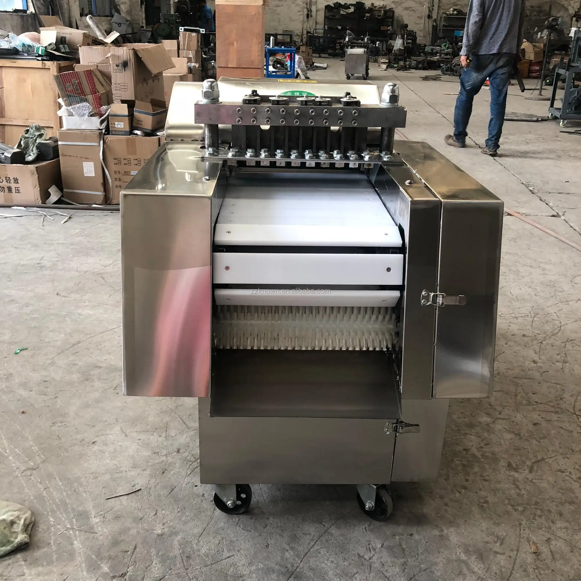 Automatic Chicken Cube Cutter Slicer/forzen Beef Pork Meat Dicer Cutter ...