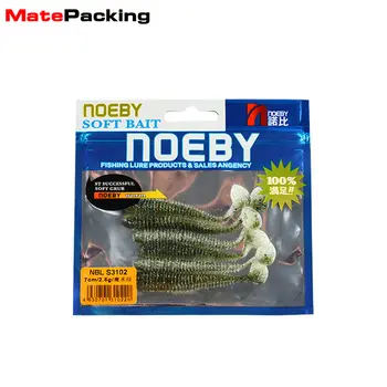 Custom Printing Soft Plastic Fishing Lure Packing Fish Bait Packaging ...