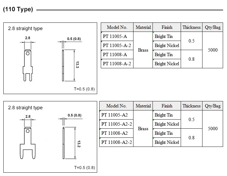 High Quality Precision Stamping PCB Soldering Terminals