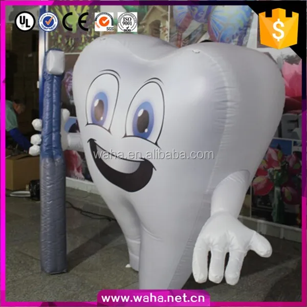 Inflatable Tooth Shaped Decorations - Durable & Versatile