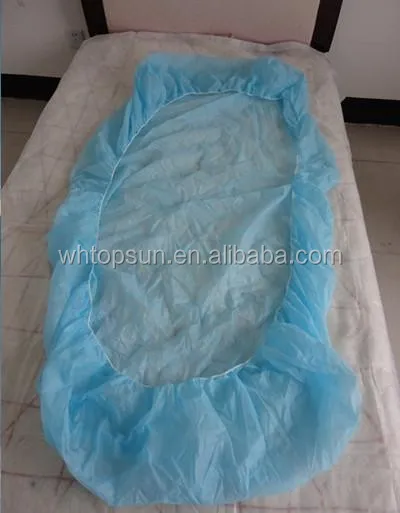 Waterproof Blue Disposable Plastic Mattress Cover Cpe Bed Cover With ...
