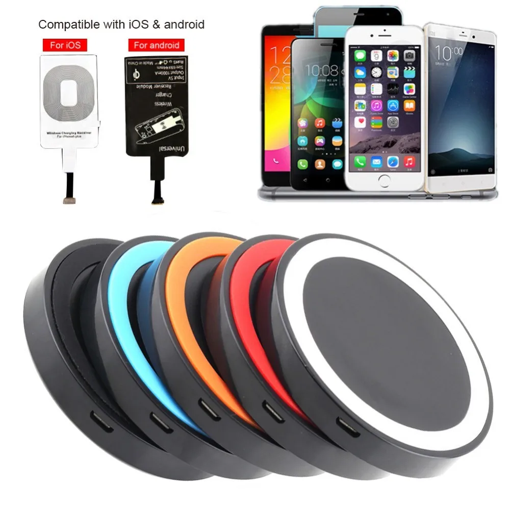 Mini Round Rohs Universal Q5 Wireless Charging Pad Q5 Mobile Phone Car ...