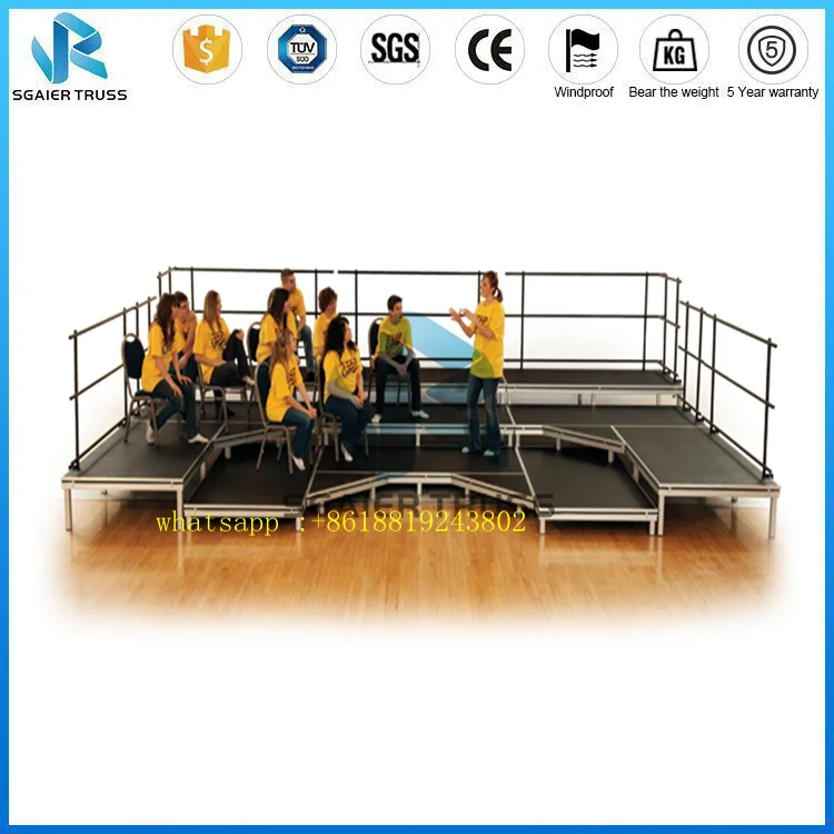 Portable Stage Aluminium Choir Risers,Chorus Platform Riser - Buy Choir ...