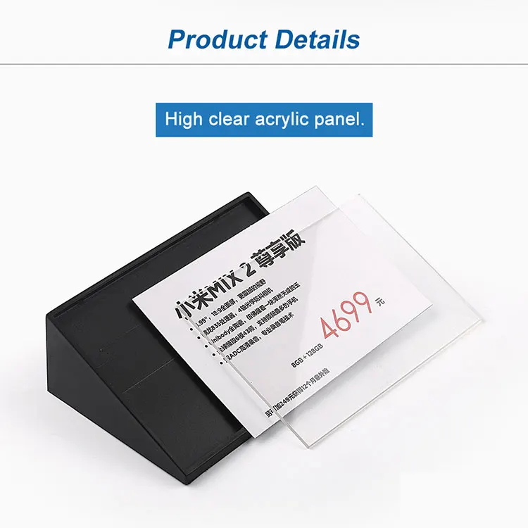 70*50mm Product Display Stands - Table Top Price Tag Holders