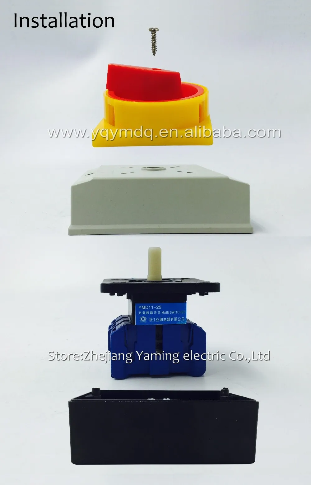 Disconnected Isolator Switch Ymd11-25d 4p 690v With Enclosure ...