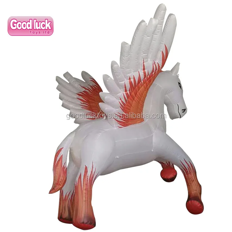 Night Party Opera Props Giant Inflatable Unicorn Horse With Wings ...