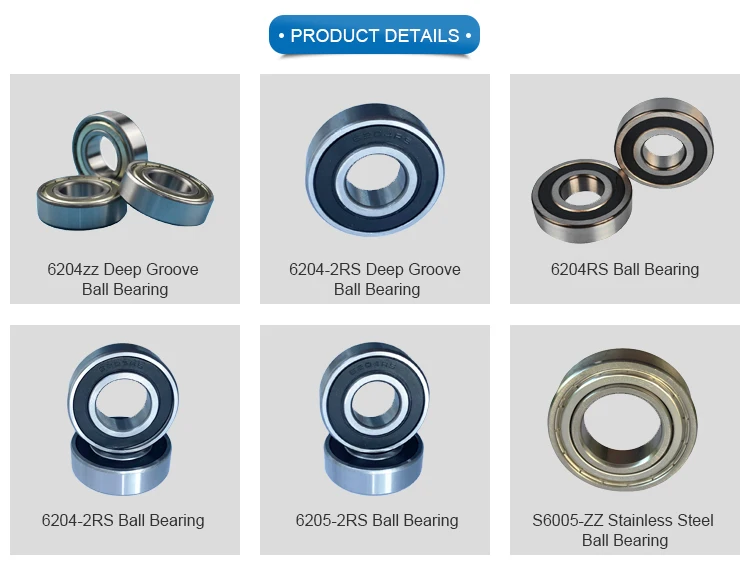 Factory Price 6205-2rs 6205 Rs High Speed Deep Groove Sealed Motor Ball ...