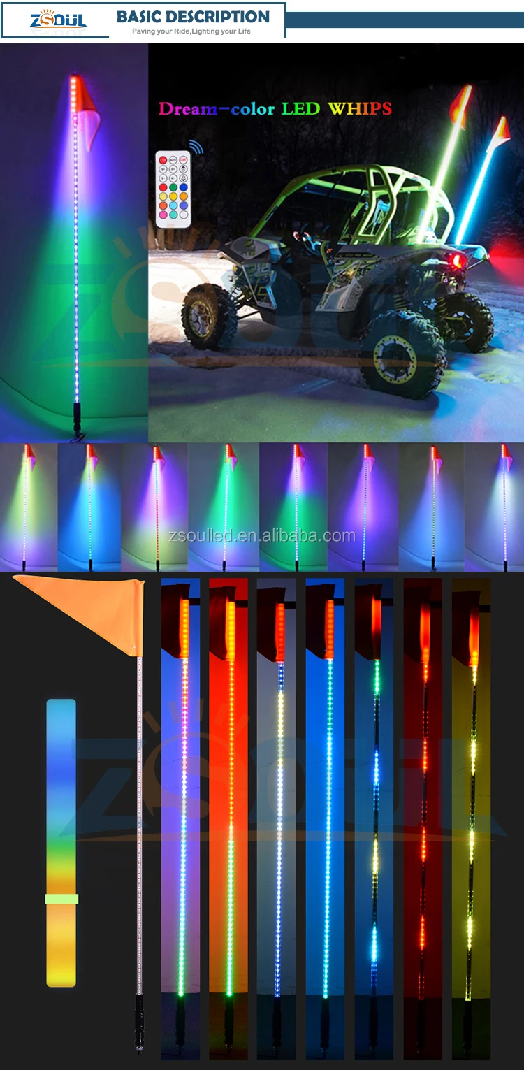 Top Quality Atv Whip Flag Pole Utv Light With Factory Wholesale Price ...