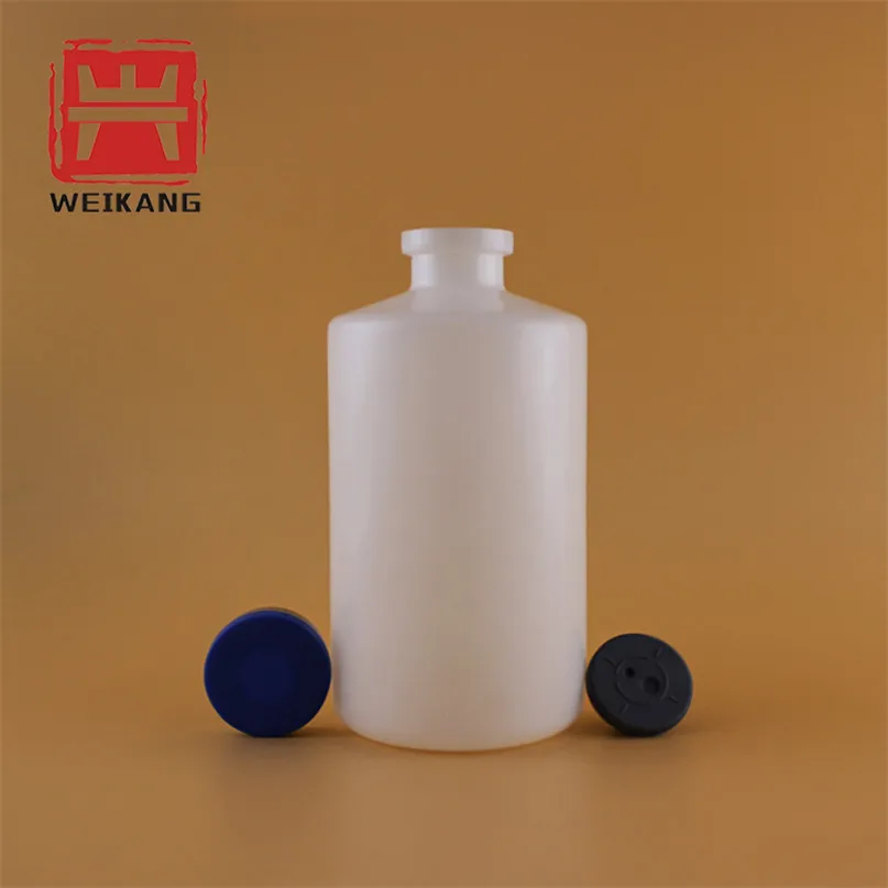 Sterile 250ml Empty Pp Plastic Injection Vial With Rubber Stopper - Buy ...