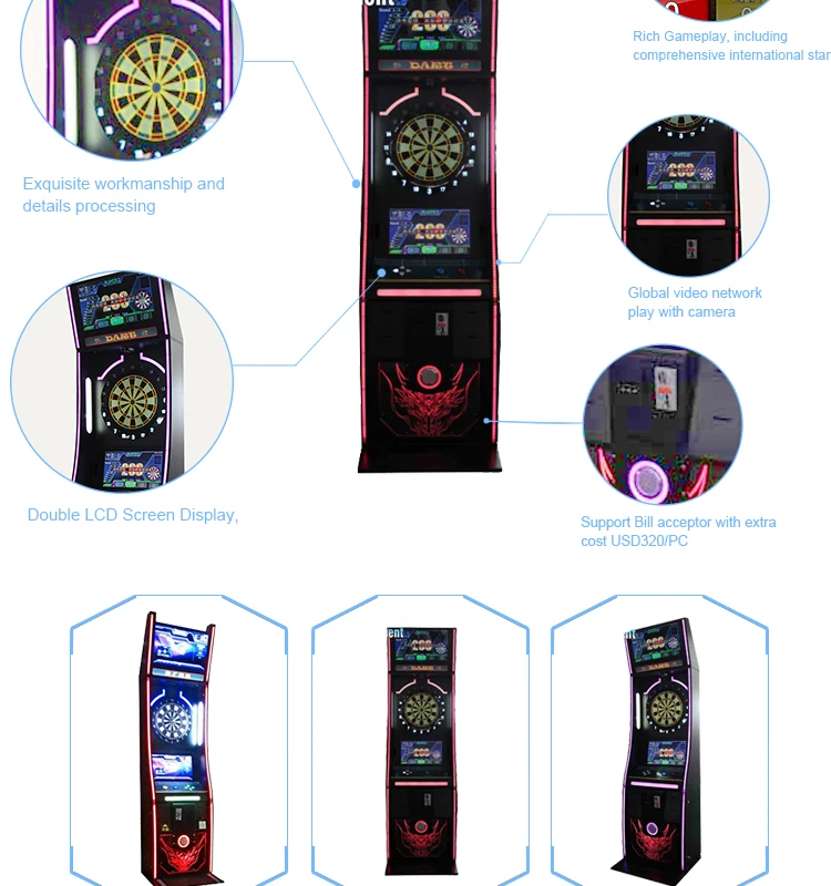Neofuns Kids Coin Operated Dart Board - Vsphoenix Dart Machine