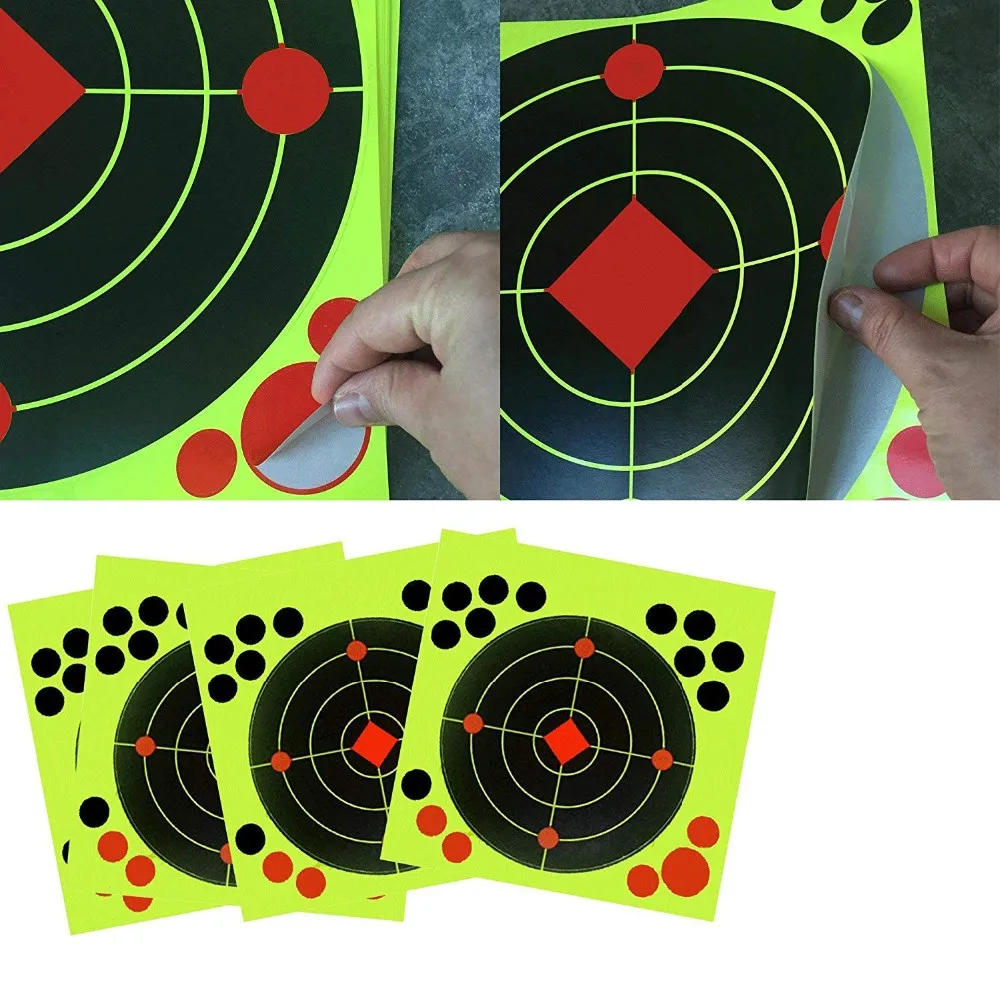 8*8 Inch Stick & Splatter Shooting Targets Splatter Target Reactive ...